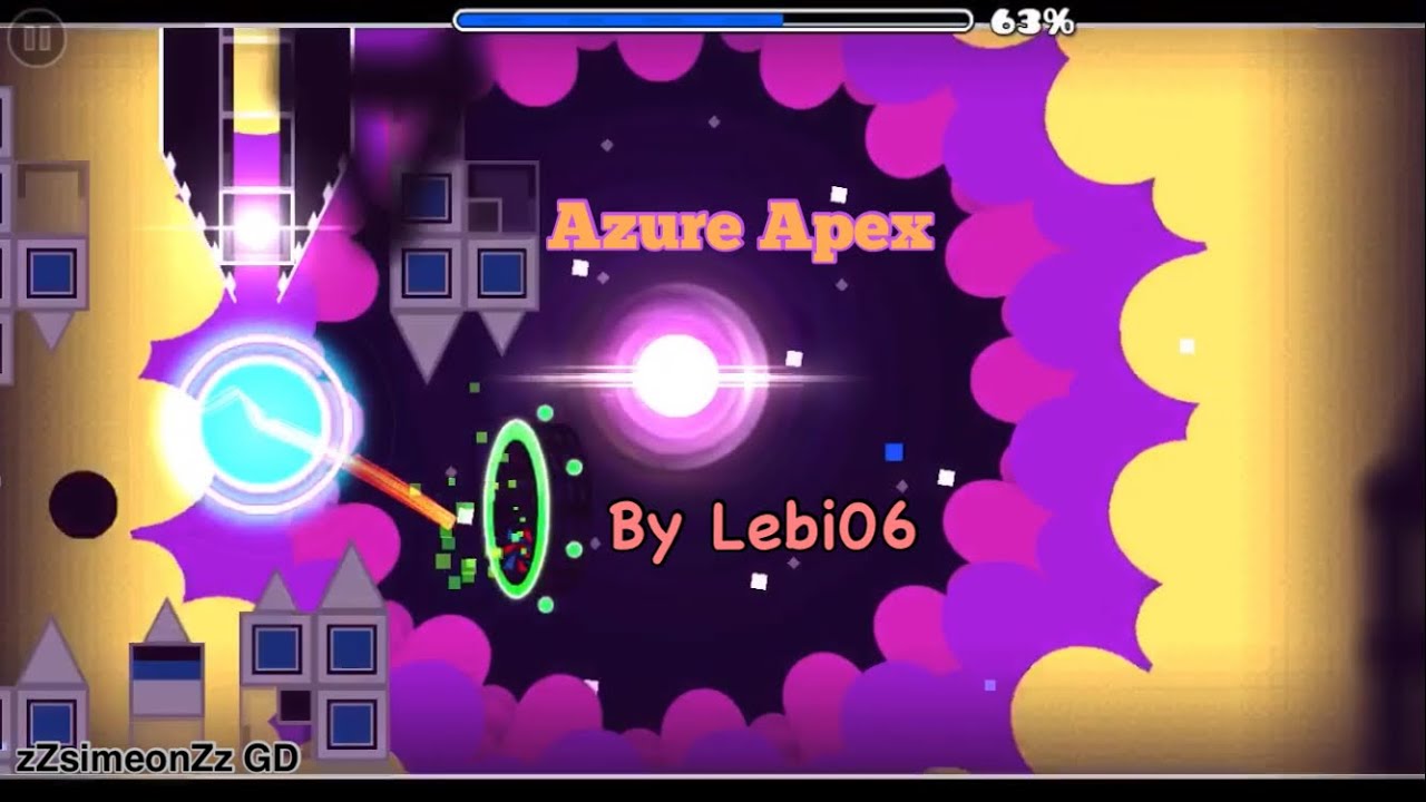 Azure Apex By Lebi06 (Easy Demon) Geometry Dash Mobile - YouTube