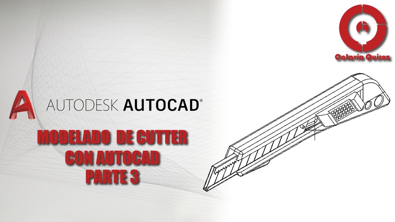 Representación de Cutter - Modeling Cutter AutoCAD - Parte 3 - YouTube