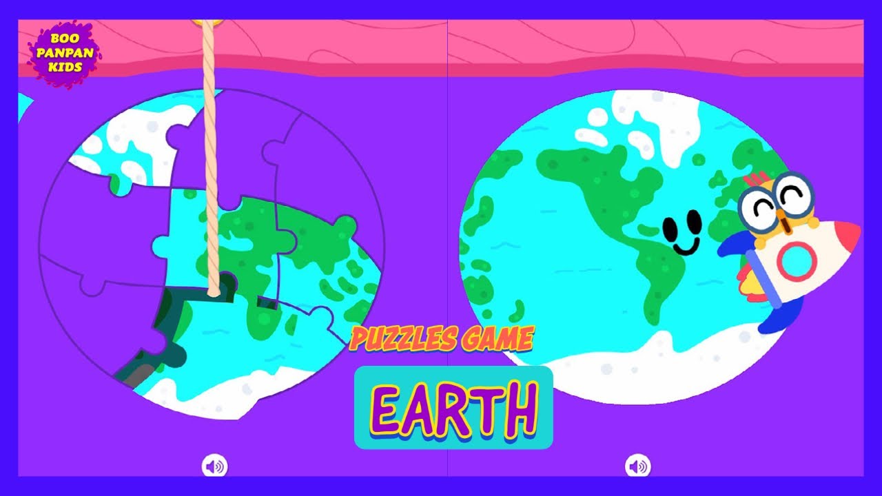 Earth puzzles game lingokids|Boopanpankids - YouTube