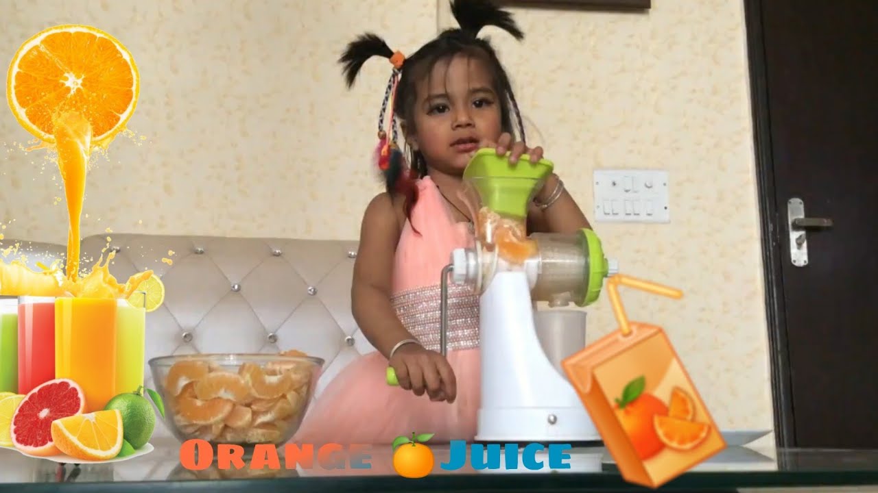 How to Make Fresh Orange Juice | Ilisha Princess Makes A Juice Corner ...