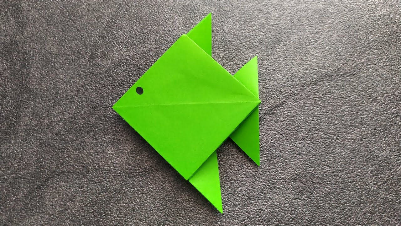 How to make origami fish #2 - YouTube