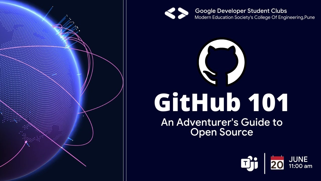 GITHUB 101: An Adventurer's Guide to Open Source | DSC MESCOE - YouTube
