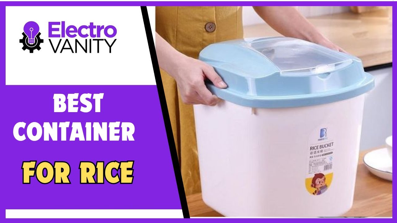 Perfectly Stored Rice! Top 5 Best Container For Rice. - YouTube
