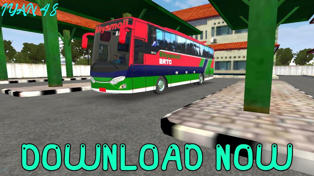 BUS SIMULATOR INDONESIA l SHYAMOLI BRTC BUS SKIN FOR 1ST BUS l NEW JET ...