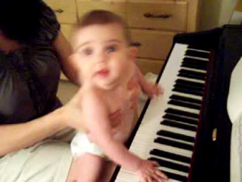 Autumn, 6/29/2009, tickling the ivory