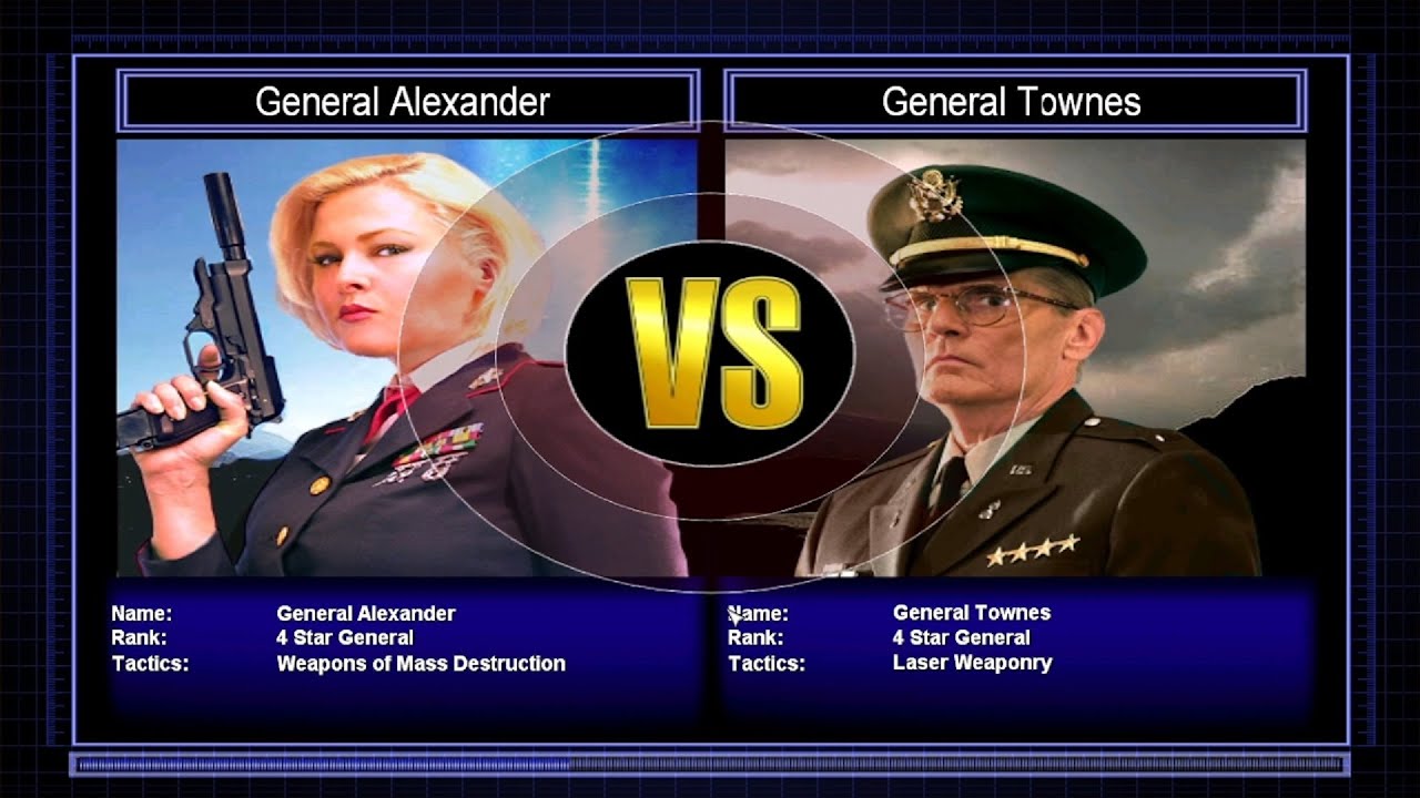 CnC Generals Zero Hour | USA Super Weapon General VS USA Laser General ...
