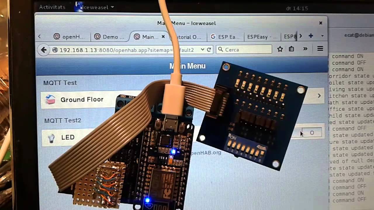 Openhab Esp8266 Fw Esp Easy Youtube