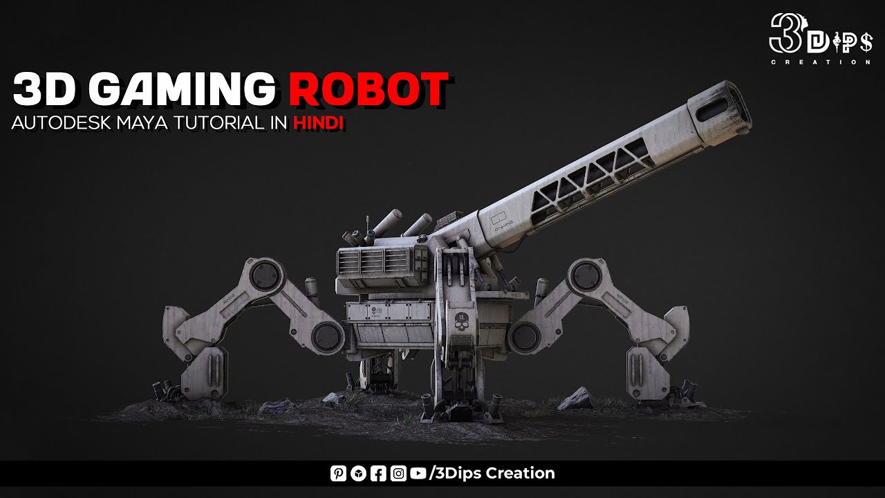 How to Model a Robot in Autodesk Maya | Step by Step Tutorial for ...