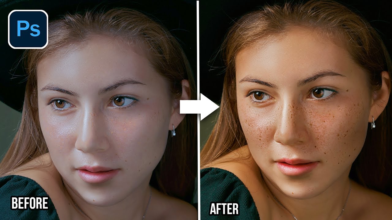 Use These 2 Layers to Make Freckles Pop in Photoshop - YouTube