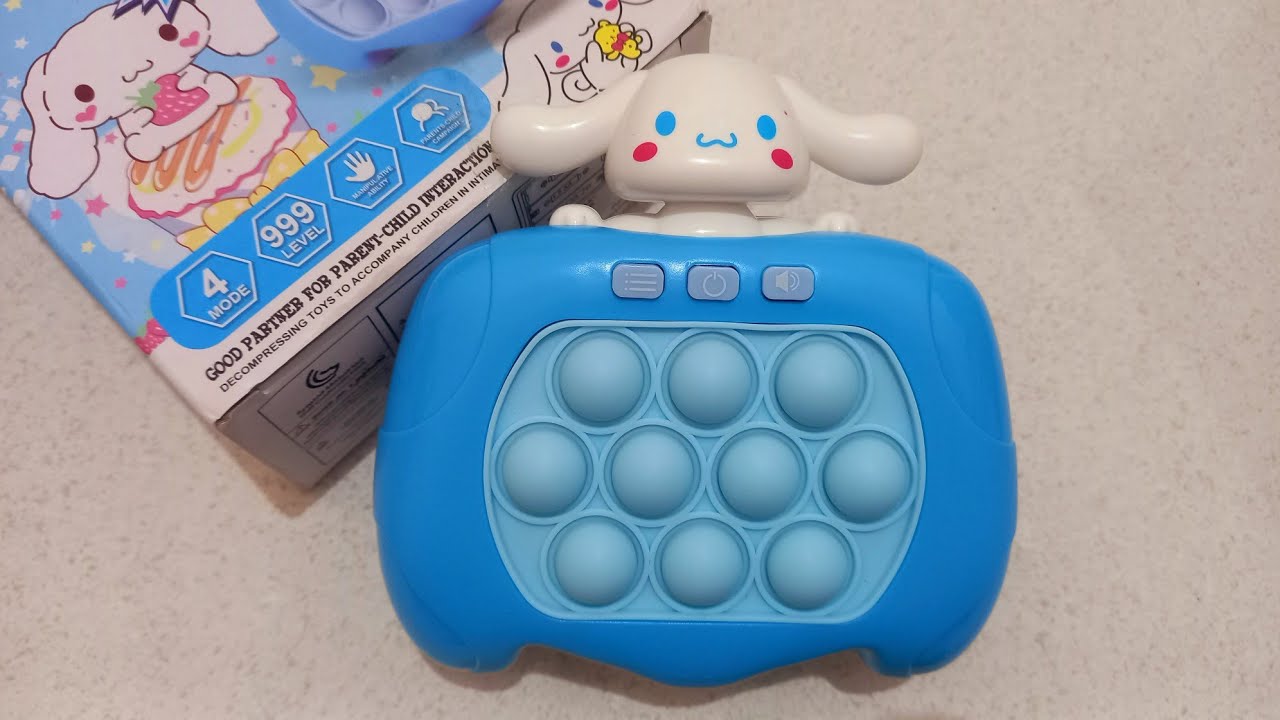 CINNAMOROLL NEW POP IT MACHINE GAME UNBOXING AND REVIEW 2024 ...
