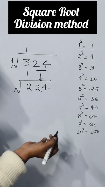 Square Root Division Method #AnjaliTuitionClasses #ATC - YouTube