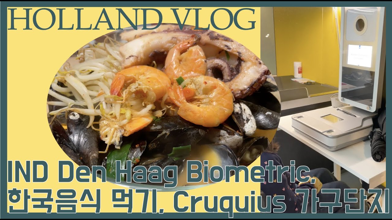 [Holland vlog#7] 네덜란드에서 한국 음식 먹기 / 할라피뇨 피클 담기 / IND Den Haag Biometric ...