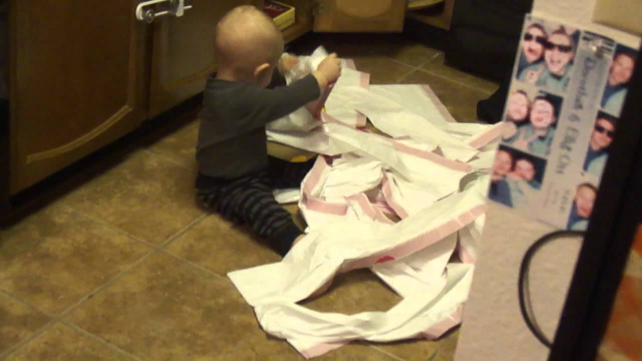 Garbage bag fun! - YouTube