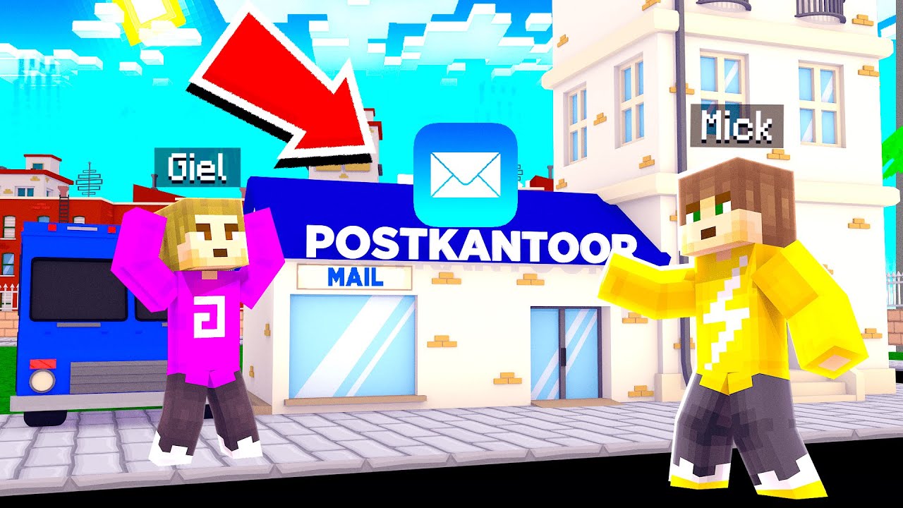 POST KANTOOR BOUWEN In Minecraft (Survival) - YouTube