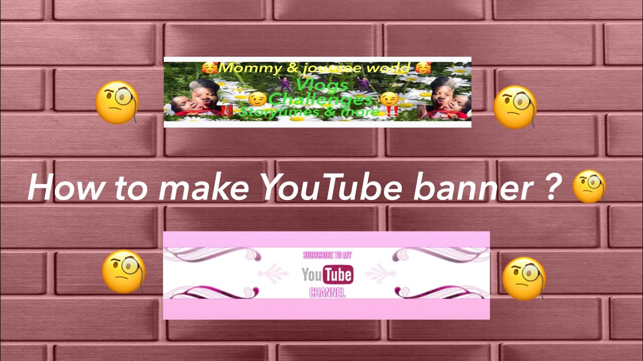 How to make a YouTube channel banner for beginners ! - YouTube
