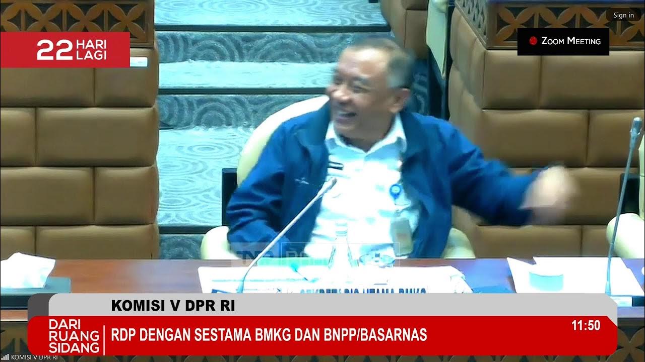 BREAKING NEWS - KOMISI V DPR RI RDP SESTAMA BMKG DAN BNPP - YouTube