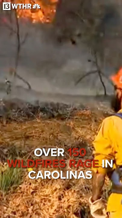 Over 150 wildfires rage in Carolinas - YouTube