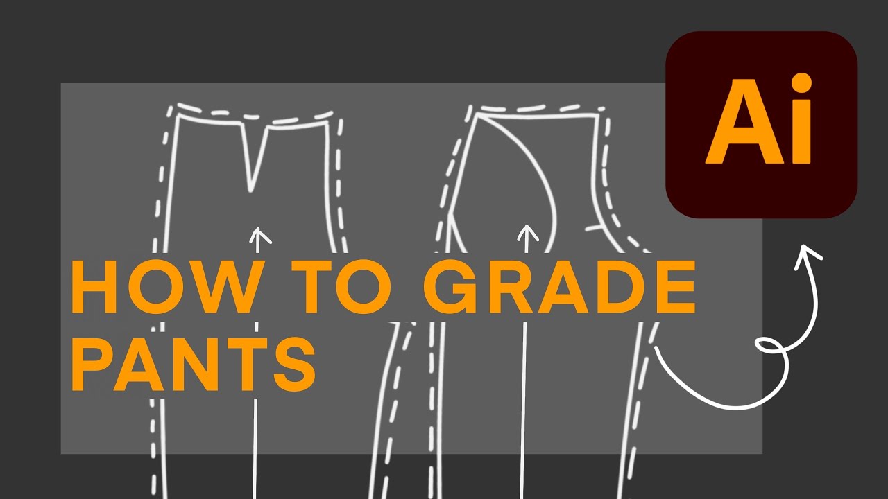 HOW TO GRADE PANTS IN ADOBE ILLUSTRATOR- THISISKACHI DIY - YouTube