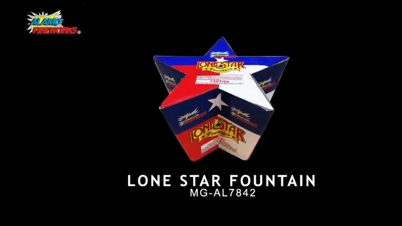 LONE STAR FOUNTAIN MG-AL7842--Alamo Fireworks - YouTube