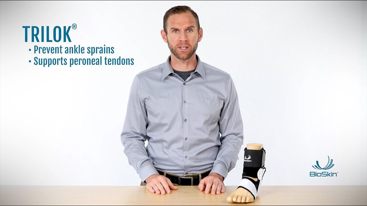 TriLok Ankle Brace for Peroneal Tendonitis and Ankle Sprains - YouTube