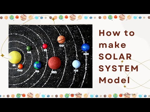 How to make SOLAR SYSTEM Model at home || Holiday Homework Model - YouTube