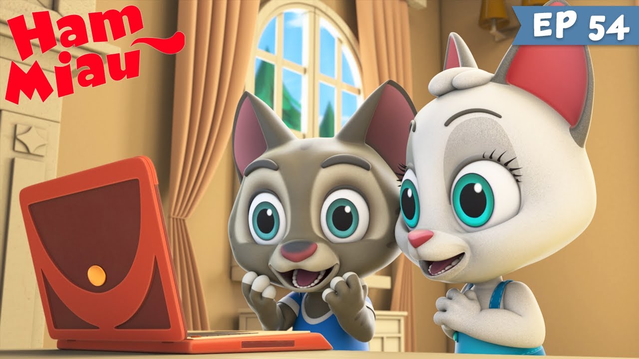 Ham Miau 🐶 Laptopul buclucas 🐱 Desene animate pentru copii | HeyKids ...