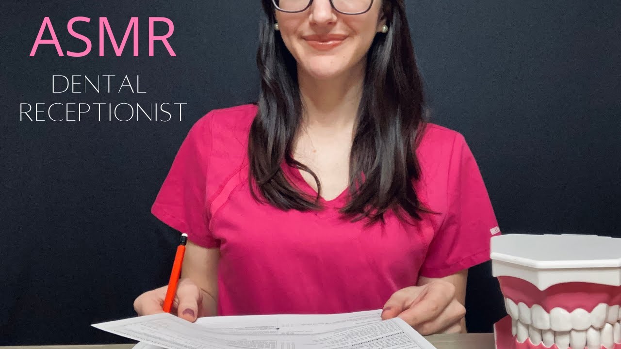 ASMR Dental Receptionist l Soft Spoken, Typing/Writing - YouTube