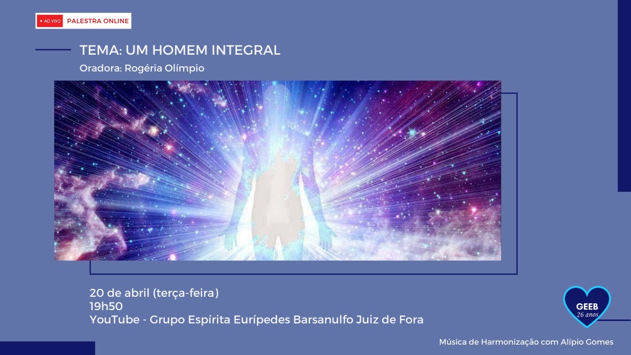 Um homem integral - Palestra com Rogéria Olímpio - YouTube