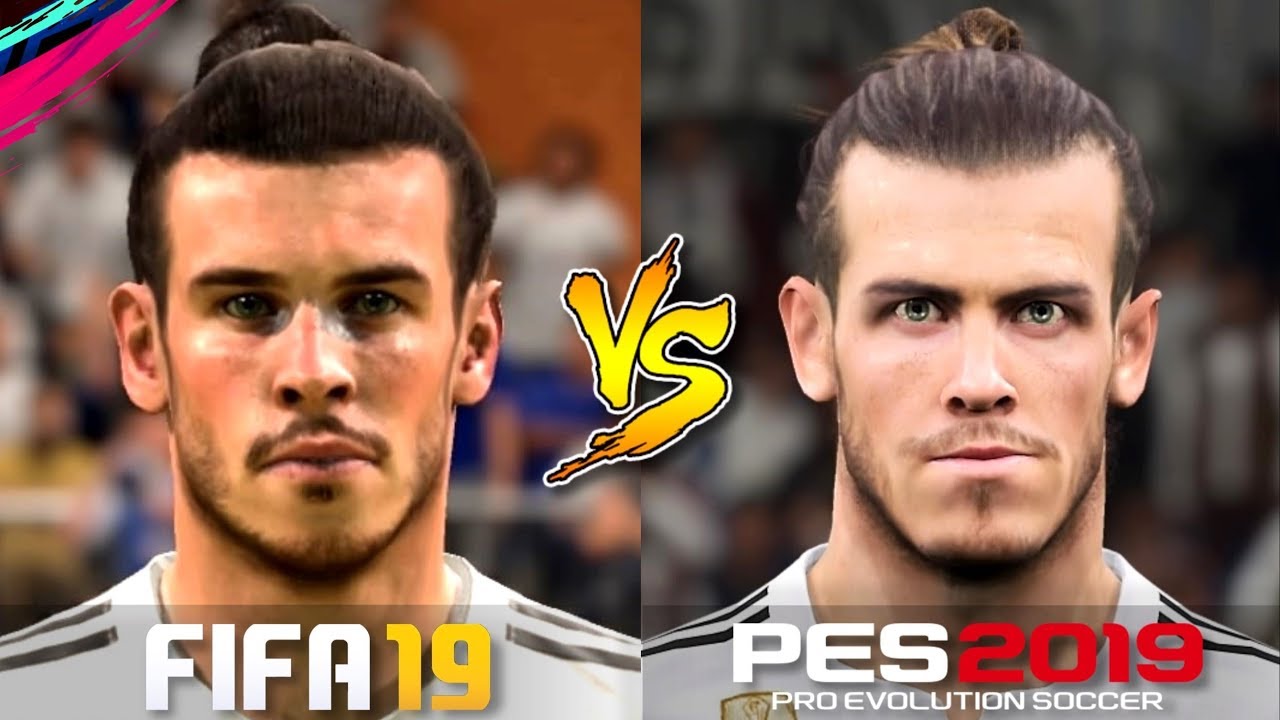 FIFA 19 Vs. PES 2019 | Player Faces | Real Madrid & Barcelona | El ...
