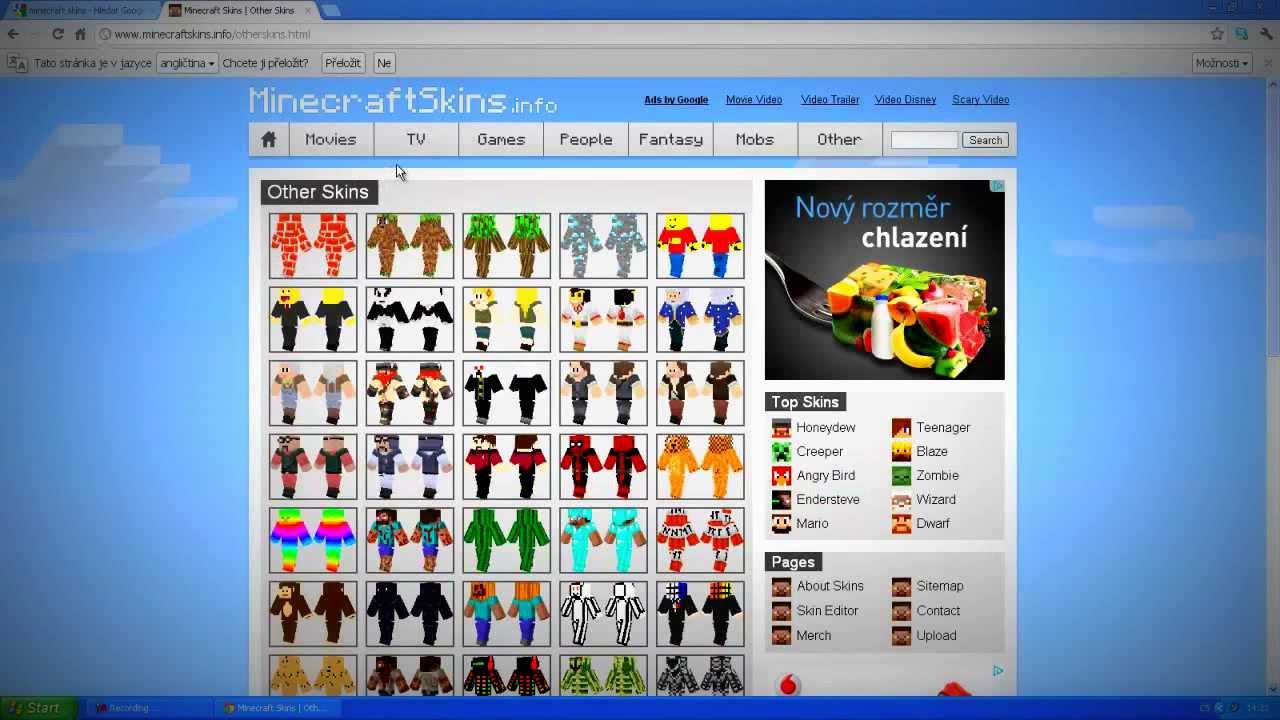 Jak vložit skin do Minecraftu (bez originalu) - YouTube