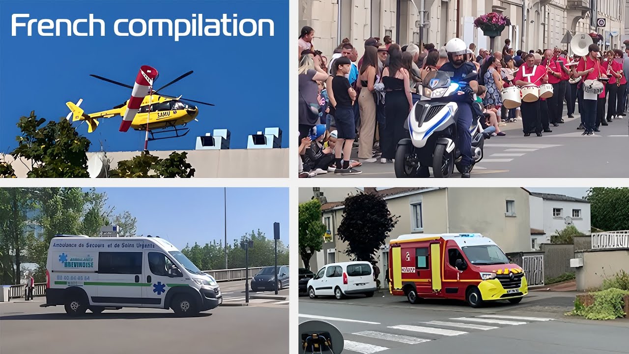 *SAMU helicopter* Compilation of French emergency services - YouTube