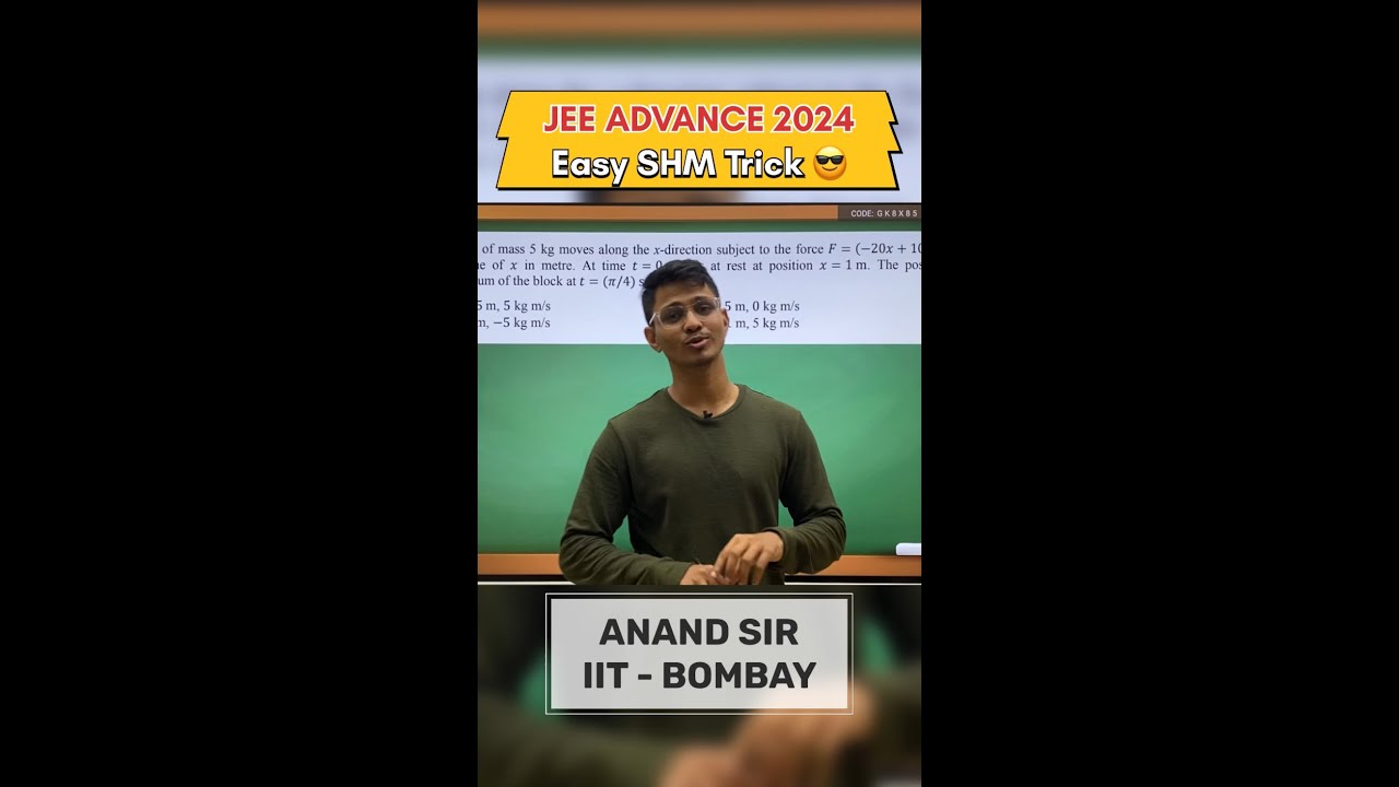 Master JEE Advance Question 😎| Physics | ANAND HALWAI - YouTube