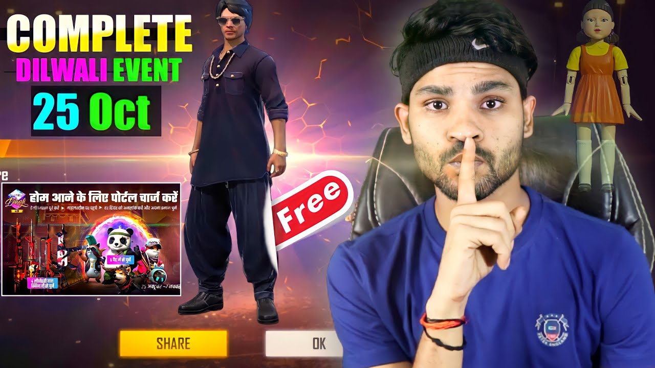 25 OCT NEW IN GAME DILWALI EVENT || HOW COMPLETE DIWALI EVENT || FREE ...