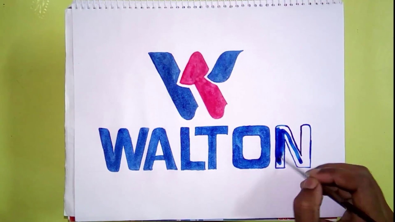 How to draw the Walton logo - YouTube
