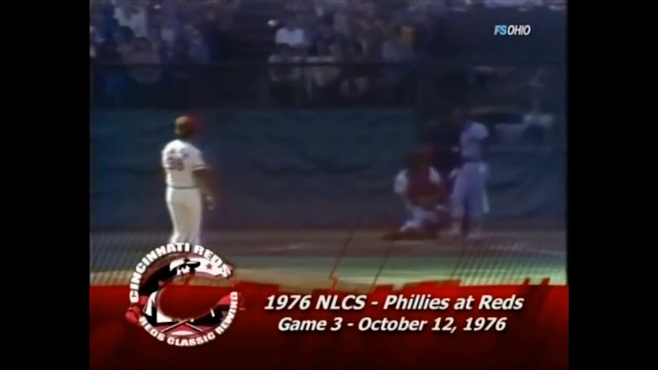 MLB Phillies @ Reds, NLCS Gm. 3, Oct. 12, 1976 - YouTube