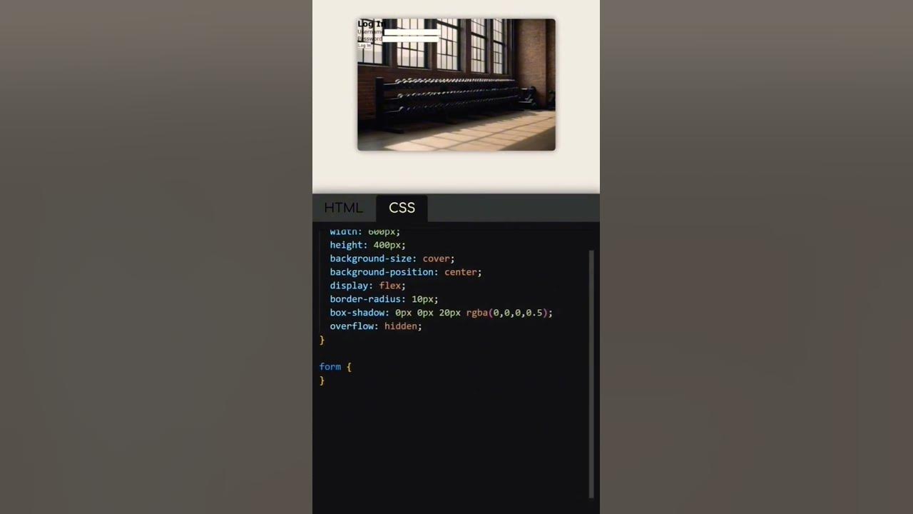 Html Css Login From Real Time Creation Css Html Htmltips Learnhtml Learncss Youtube