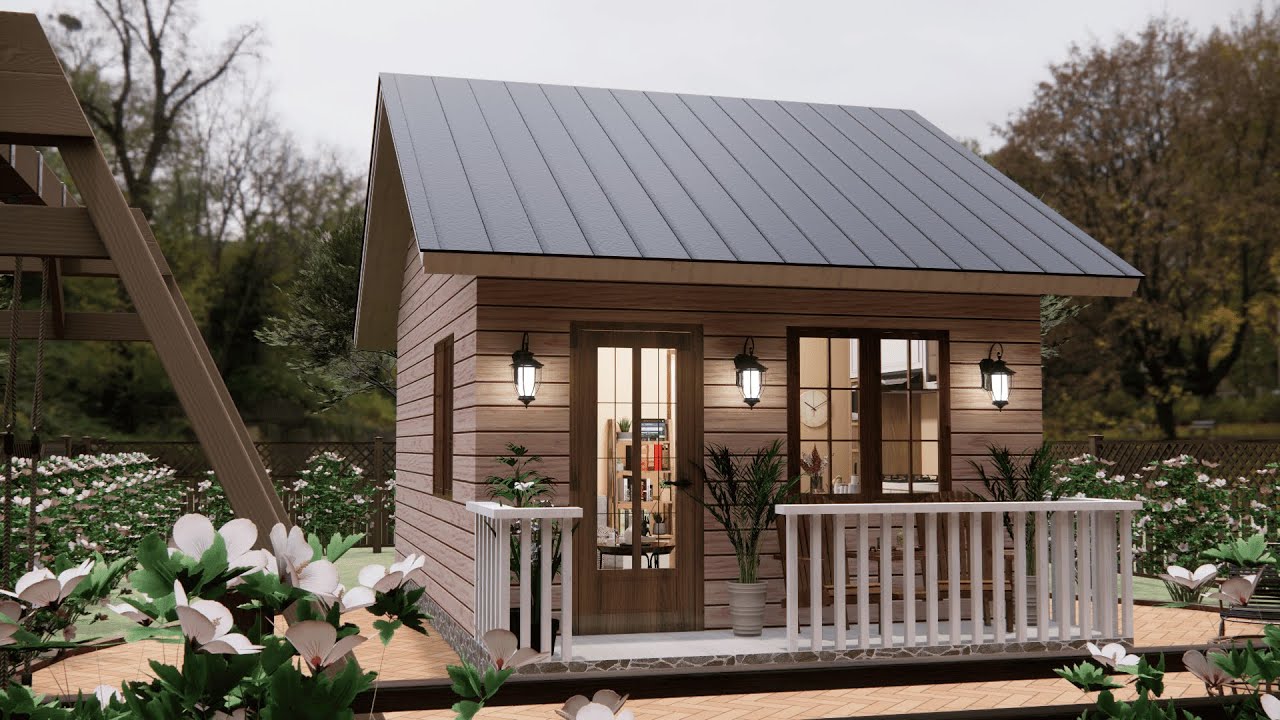 Cozy and Unique Small House Design 4x5 Meters (230SQFT) Free Floor Plan ...