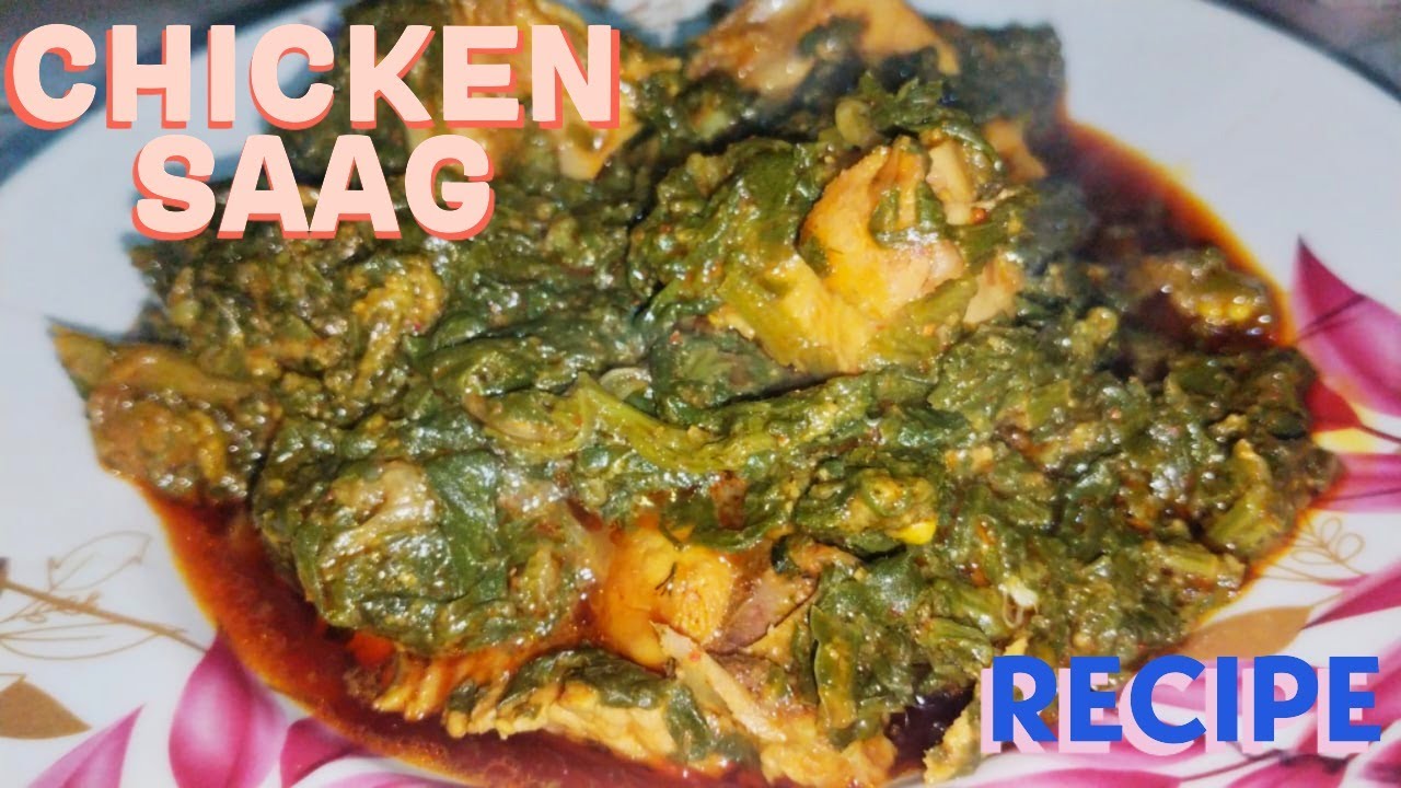 Easy Chicken Saag Recipe | Creamy Spinach & Chicken Curry | Quick ...