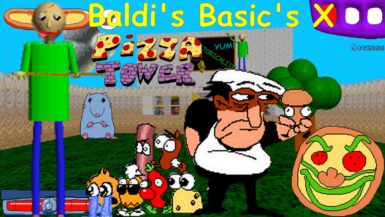 Baldi's Basic's X Pizza Tower - Baldi's Basics Mod - YouTube