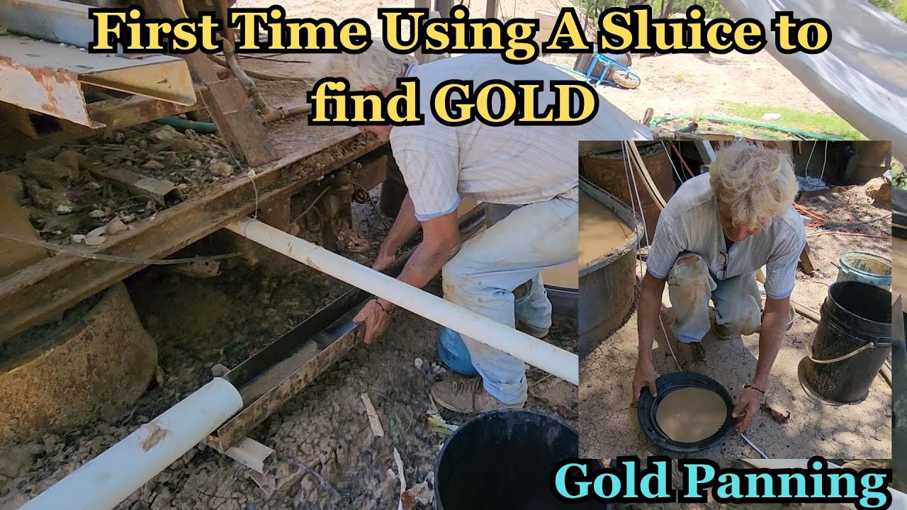 First Time Using A Sluice to find GOLD | Outback Sapphires Gem Mining ...