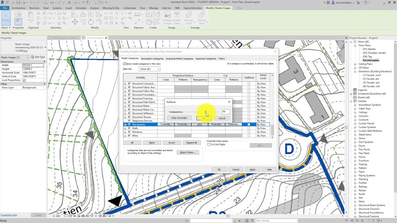 Øvet Revit - Situationsplan - YouTube