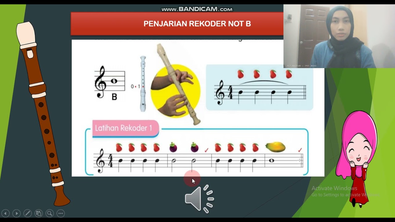 Penjarian Rekoder Not B - YouTube