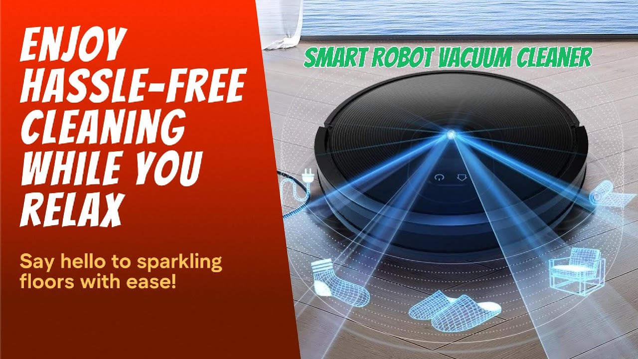 Smart Robot Vacuum Cleaner: Visual Navigation, Virtual Barrier, 6000PA ...