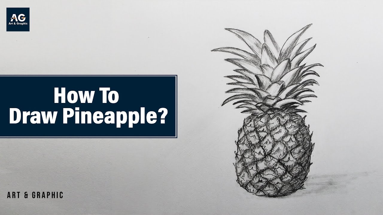 How to Draw Pineapple | Easy Pineapple Drawing Step by Step - YouTube