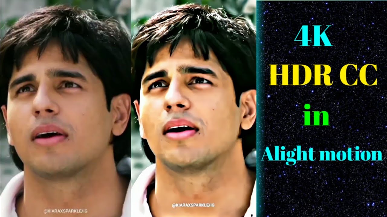 How to Edit 4K HDR CC video|Alight motion tutorial - YouTube