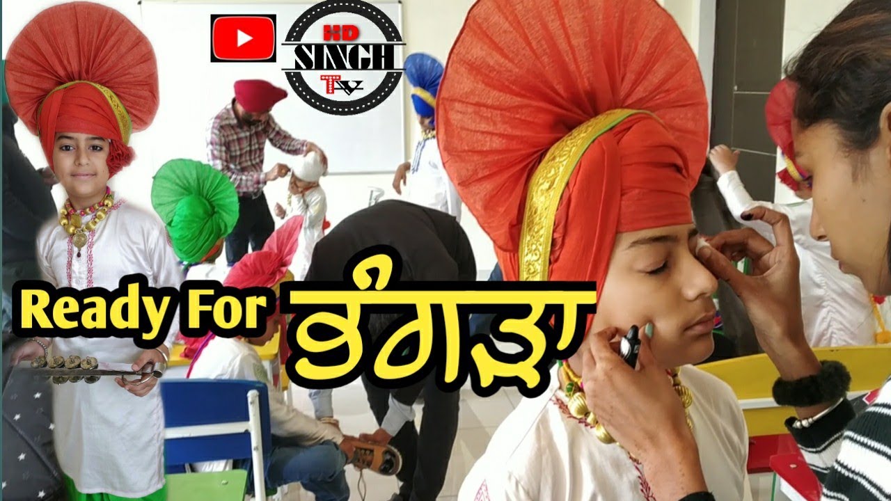 || Ready For Bhangra || How to tie Bhangra Turban || Bhangra Turban ...