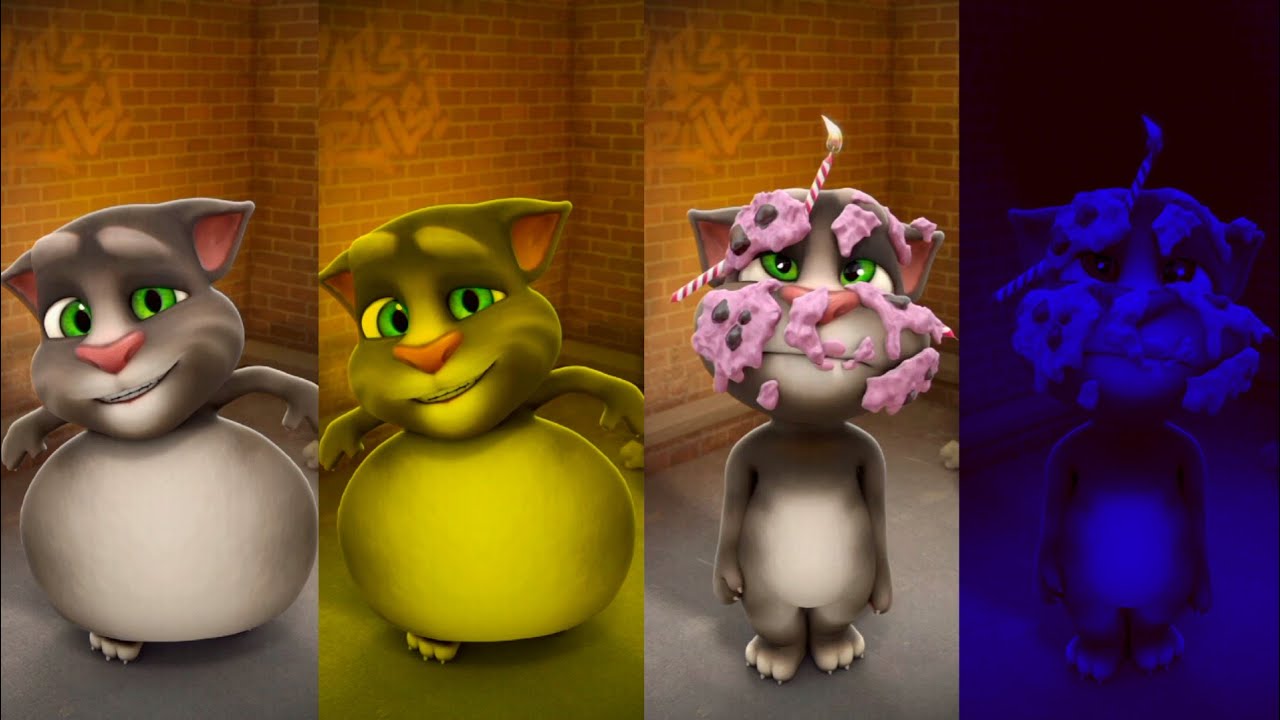 MY Talking Tom Cartoons Fails Colors || Talking Tom Cat Learning Colors ...