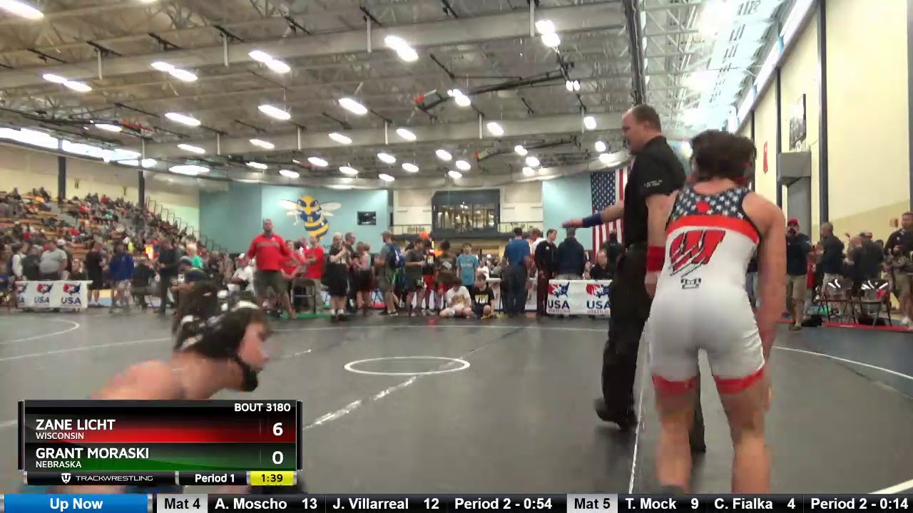 Schoolboy 102 Zane Licht Wisconsin Vs Grant Moraski Nebraska - YouTube