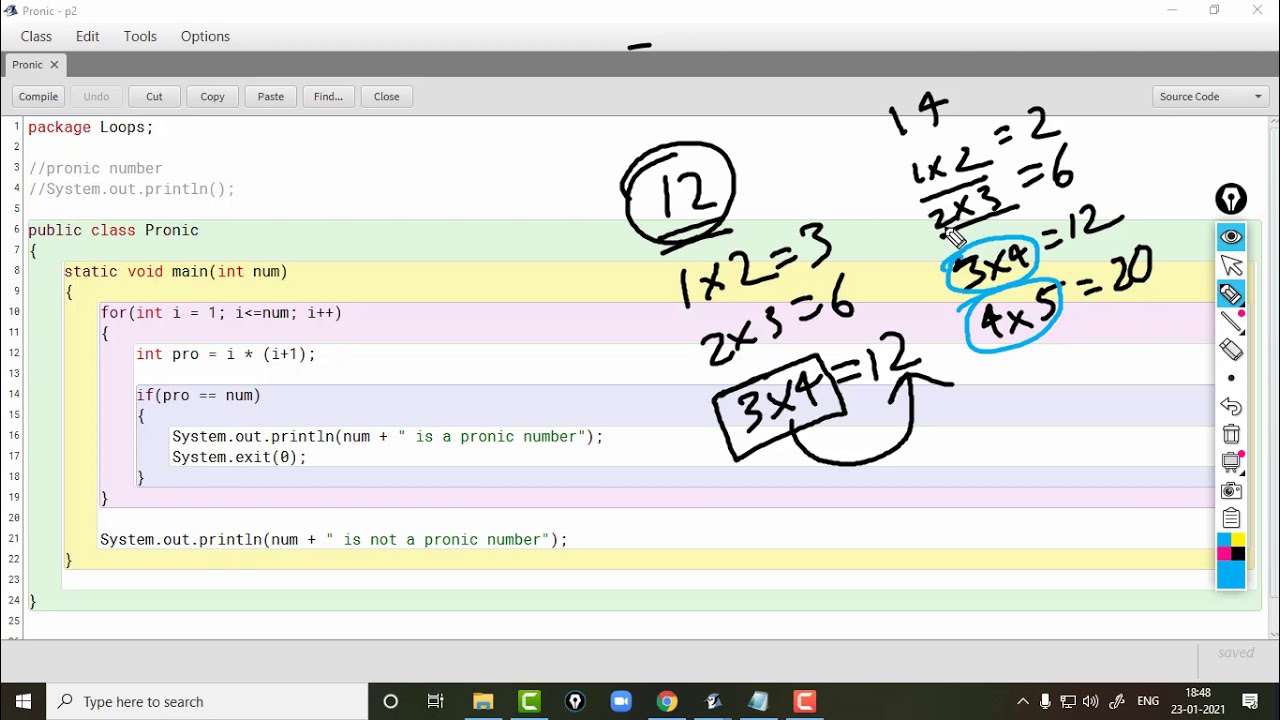 Pronic Numbers In Java - YouTube