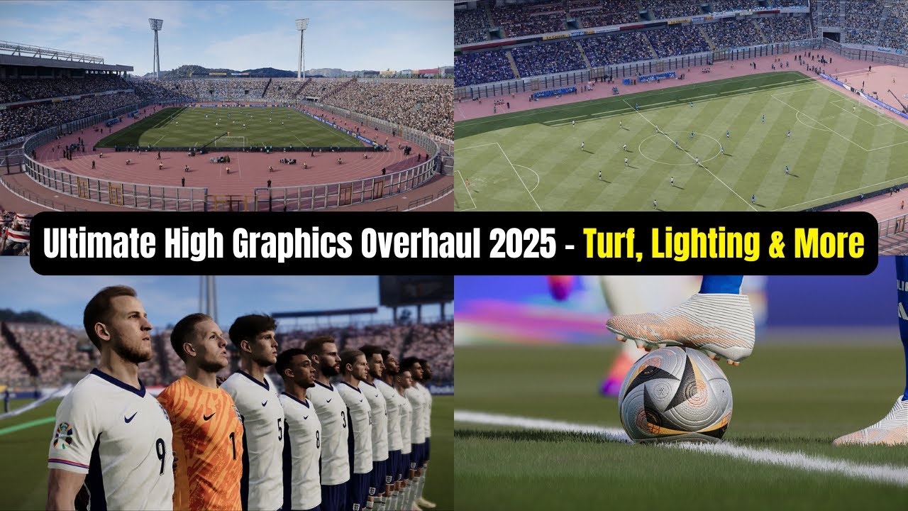 "Ultimate High Graphics Overhaul 2025 – Turf, Lighting & More! 🌟🔥 | PES ...